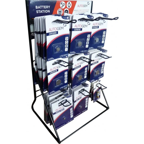 Battery Stand with Batteries (130 Mixed) - Autogem