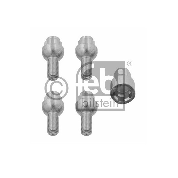 Locking Wheel Bolt Set : 25mm - M12 x 1,5 - Autogem