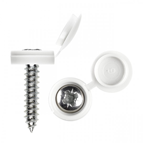 White Caps; Self Tapping Screws & Washers - Autogem