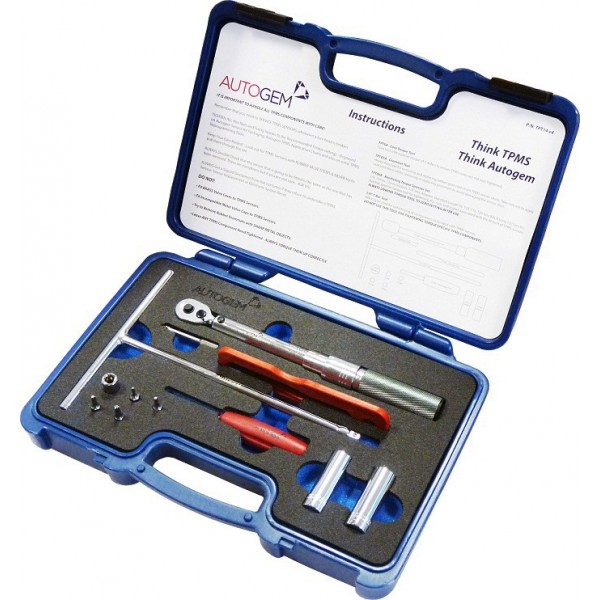 Tpms Hand Tools Kit In Plastic Case With Foam Inlay Autogem