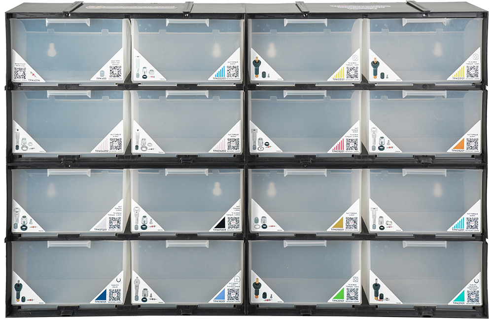 16 Drawer TPMS Valve Storage With Stickers - Autogem